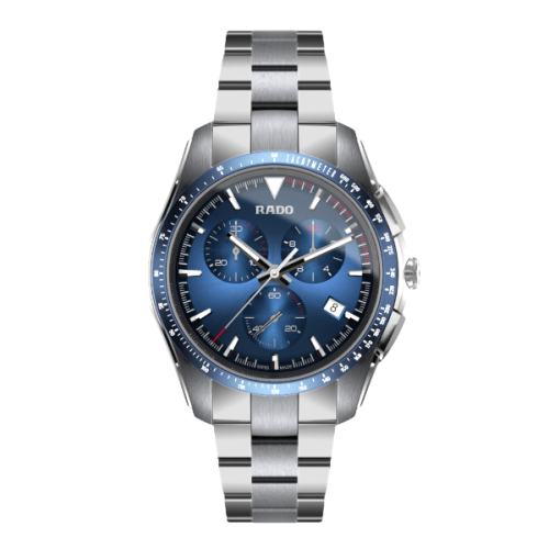Rado HyperChrome Chronograph Stainless Steel Blue Gents | AMJ Watches