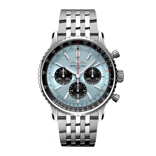 Breitling Navitimer B01 Ice Blue Dial 43mm Stainless | AMJ Watches