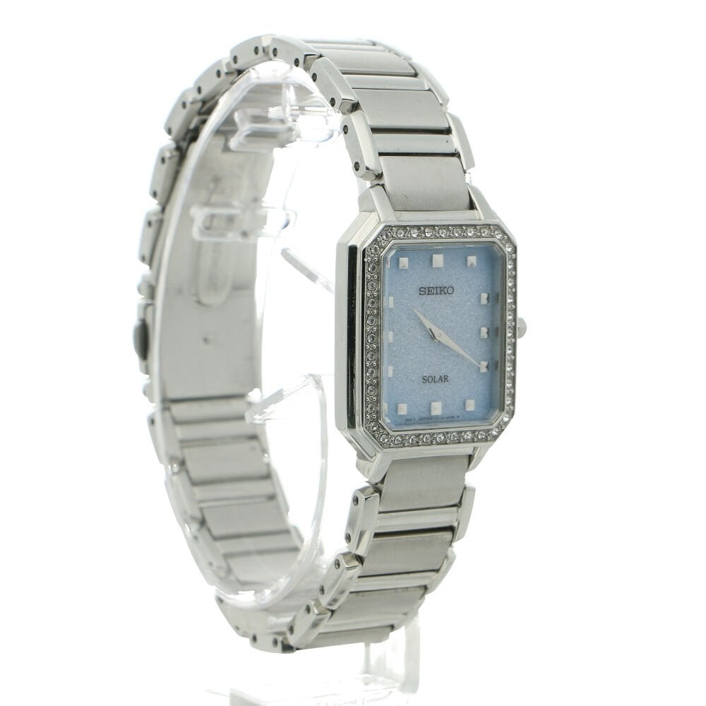 Seiko Ladies Solar Watch with Blue Dial and Silver Stainless (SS) | AMJ ...