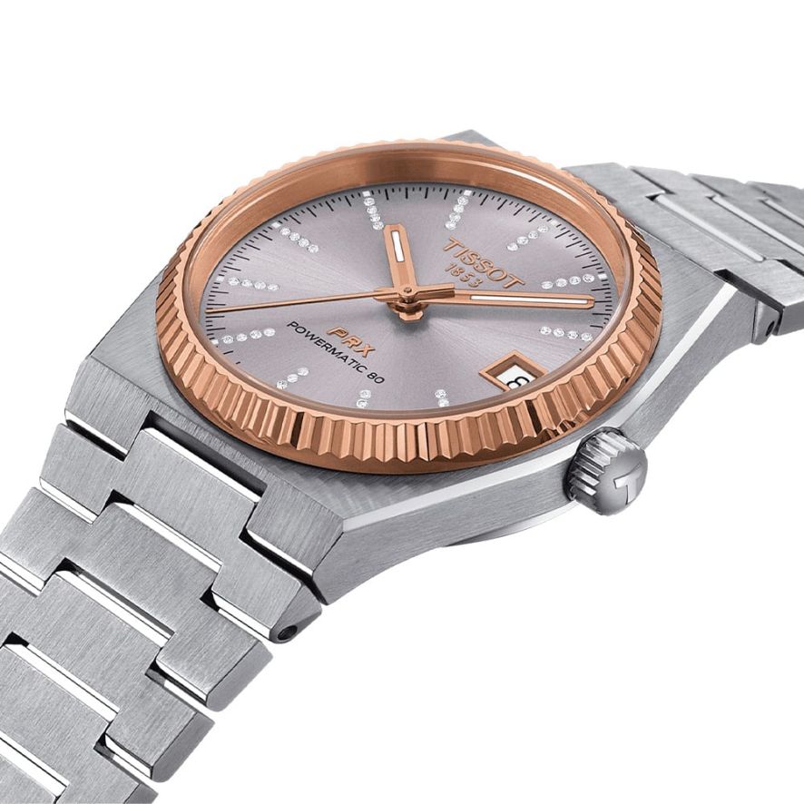 Tissot PRX Powermatic 80 35mm Steel & 18K Gold Bezel | AMJ Watches