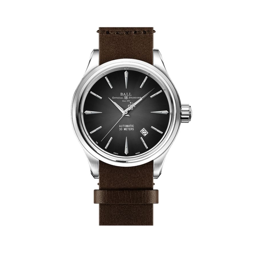 Ball Trainmaster Legend Black 40mm Leather | AMJ Watches