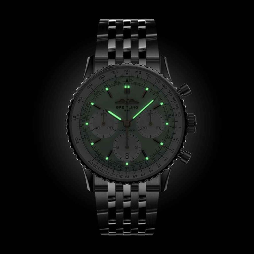 Breitling Navitimer B01 Mint Green Dial 41mm | AMJ Watches
