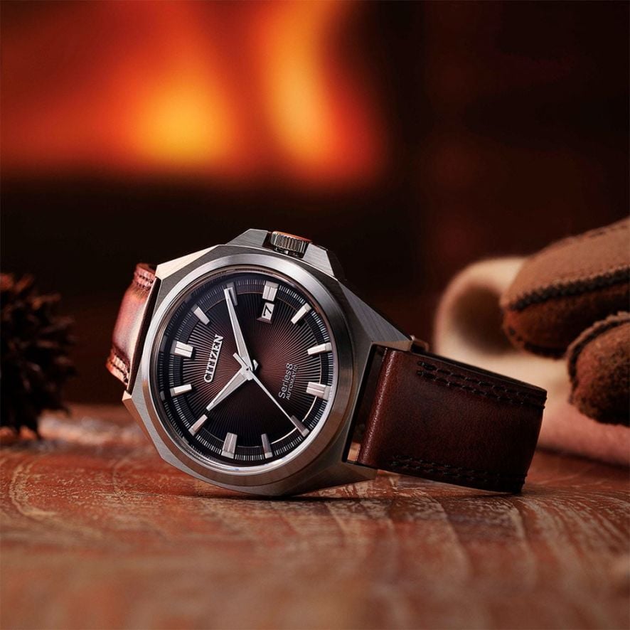Citizen Series 8 Automatic 40 Brown Leather | AMJ Watches