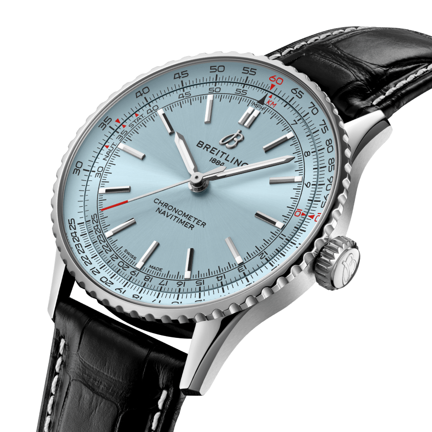 Breitling Navitimer Automatic 41 Ice Blue Leather | AMJ Watches