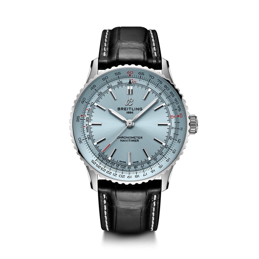 Breitling Navitimer Automatic 41 Ice Blue Leather | AMJ Watches