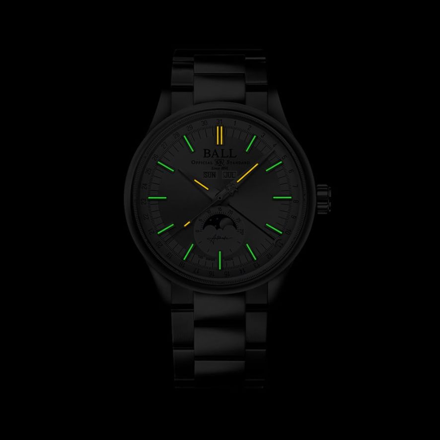 Ball Engineer II Moon Calendar 40mm Silver Limited Edition | AMJ Watches