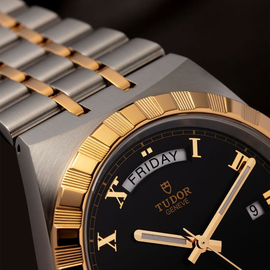 Tudor Royal 41 Date & Date Steel & Gold Black | AMJ Watches