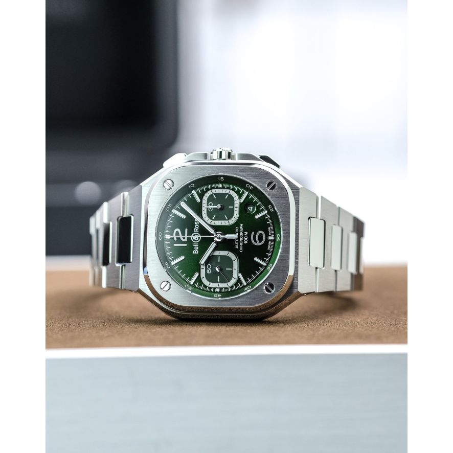 Bell & Ross BR 05 Chrono Green Steel | AMJ Watches
