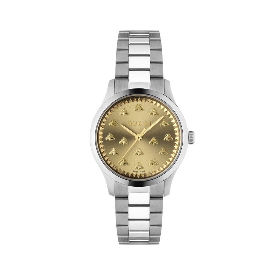 GUCCI G-Timeless 32mm Quartz Gold Bees | AMJ Watches