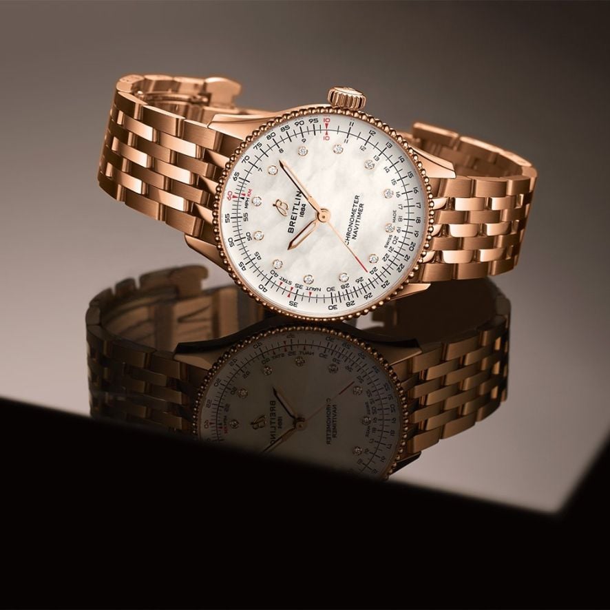 Breitling Navitimer 32 Quartz Red Gold | AMJ Watches