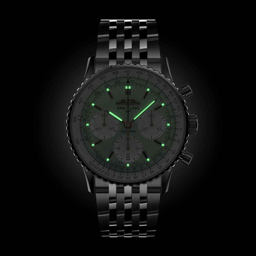 Breitling Navitimer B01 Mint Green Dial 41mm | AMJ Watches