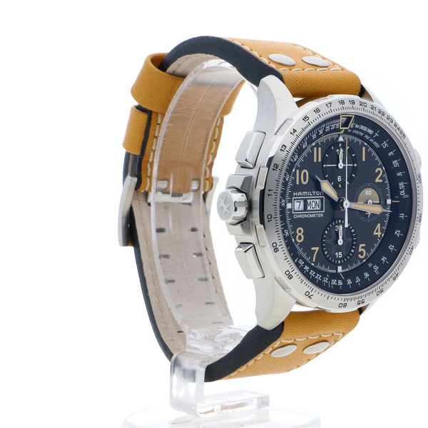 Sold At Auction: Hamilton Khaki Aviation X Wind Day Date