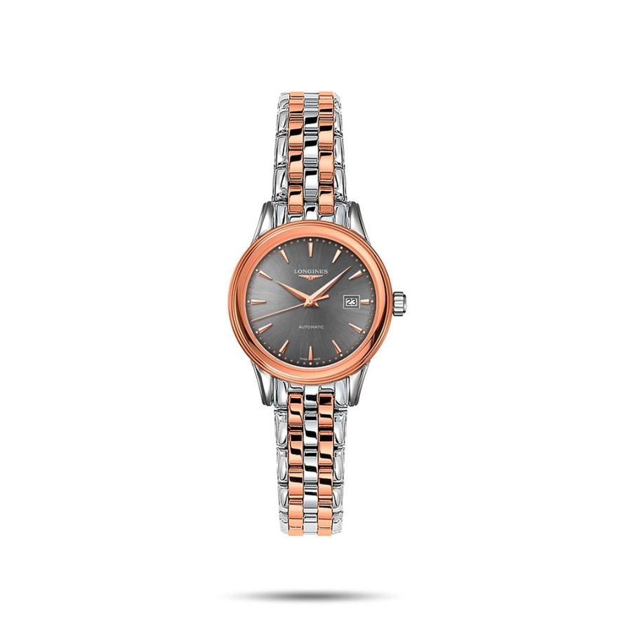 Longines Flagship Steel & Red PVD 30mm | AMJ Watches