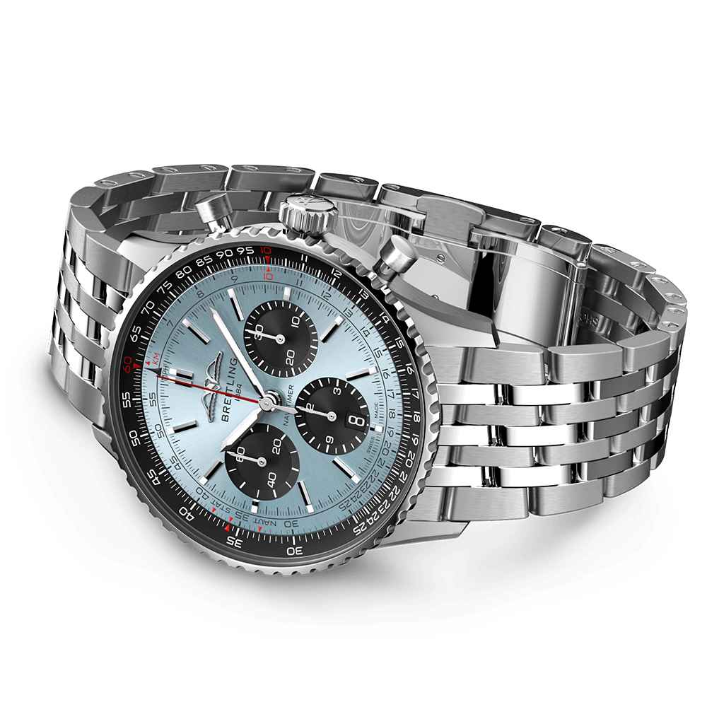 Breitling Navitimer B01 Ice Blue Dial 43mm Stainless | AMJ Watches