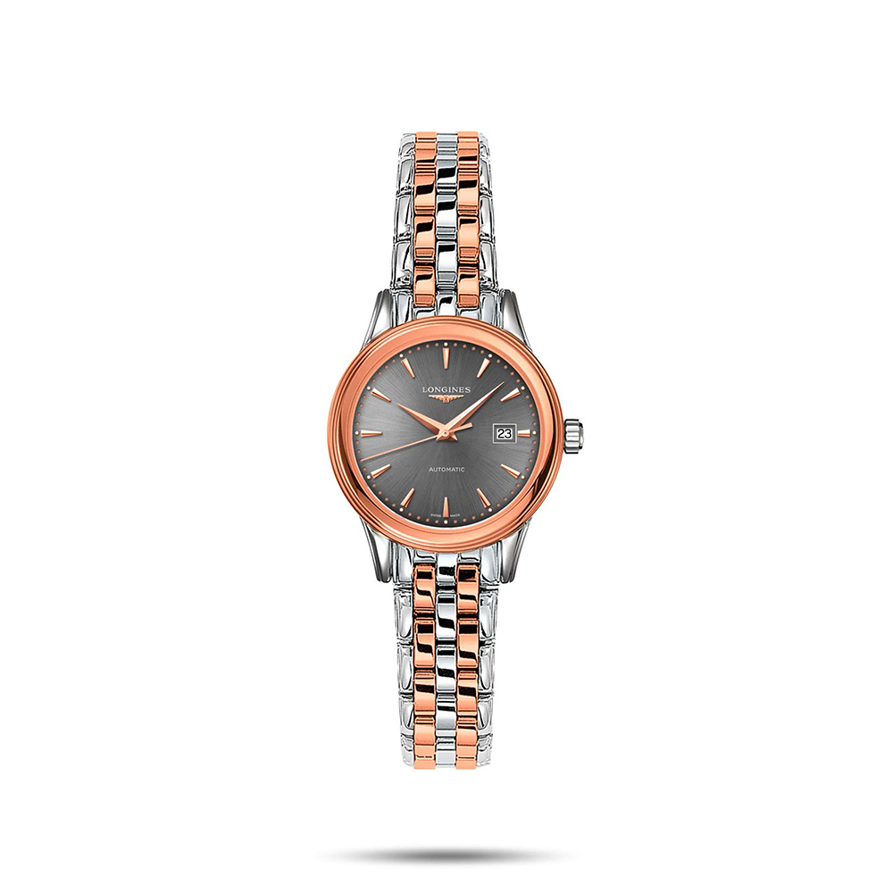 Longines Flagship Steel & Red PVD 30mm | AMJ Watches
