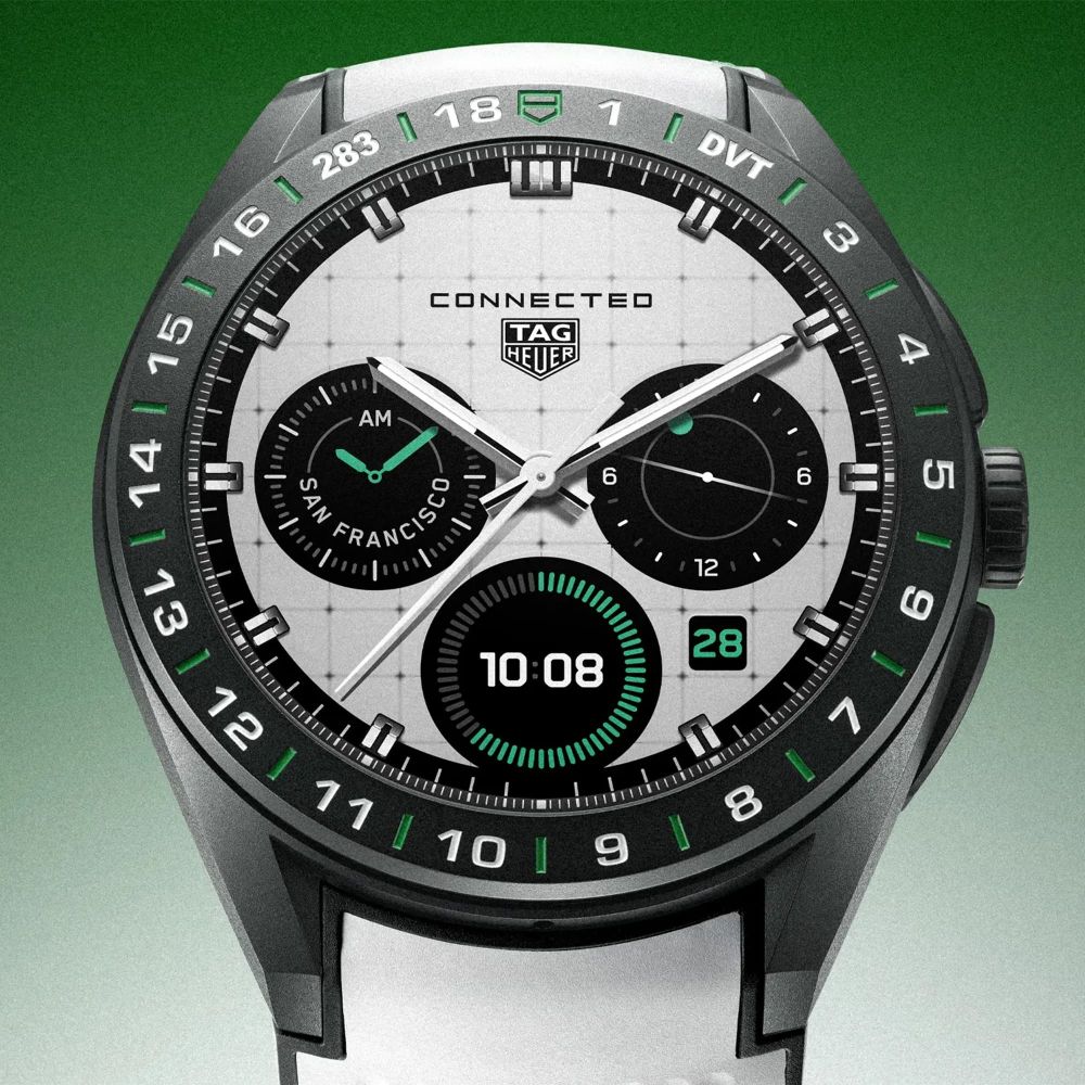 TAG Heuer Connected Calibre E5 Golf Edition 45mm Black DLC Grade 2 ...