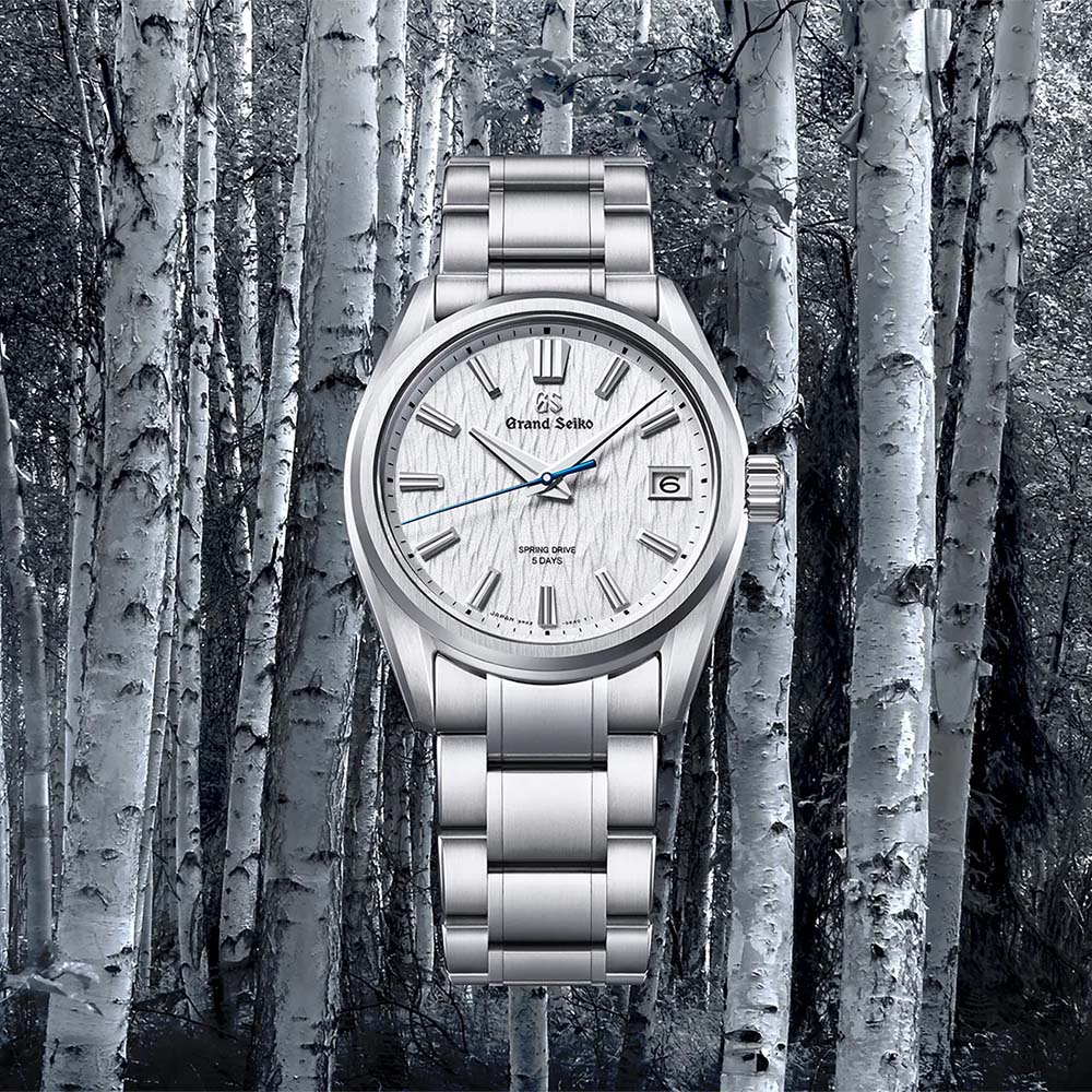 Grand Seiko Spring Drive White Birch Stainless Steel (SLGA009) | AMJ ...
